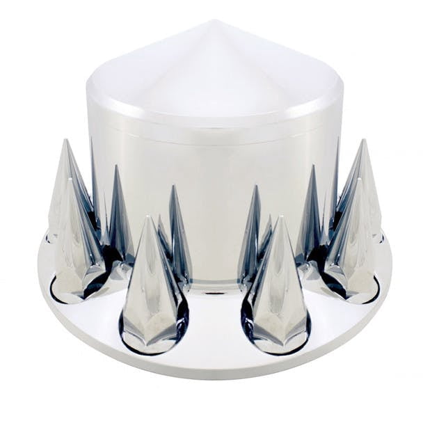 Chrome Rear Hub Cover With Pointed Removable Hubcap - Walmart.com