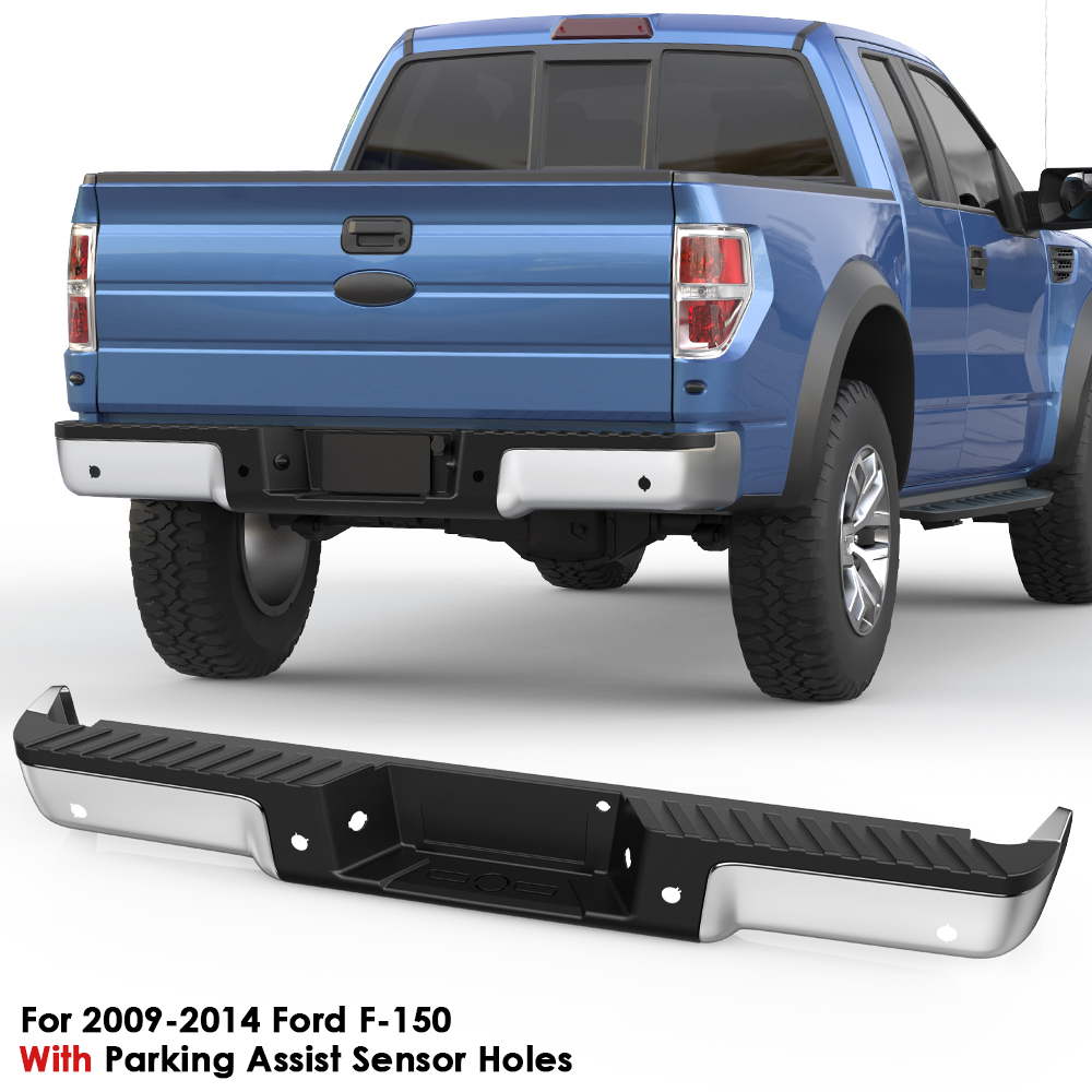 labwork Chrome Rear Bumper Assembly Replacement for 2015-2019 F150 ...
