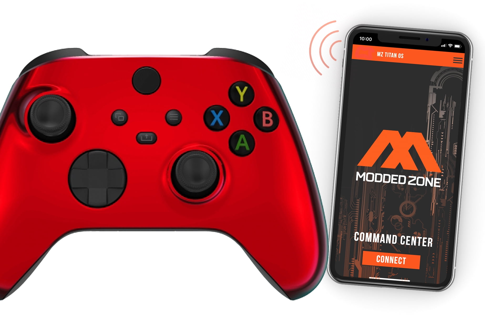 "Chrome Red" Xbox One X SMART Custom Rapid Fire Modded Controller.FPS ...