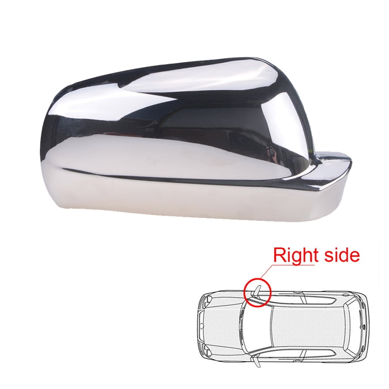 Chrome Right-Rhyming Rearview Mirror Cap Wing Side Mirror Cover Housing ...