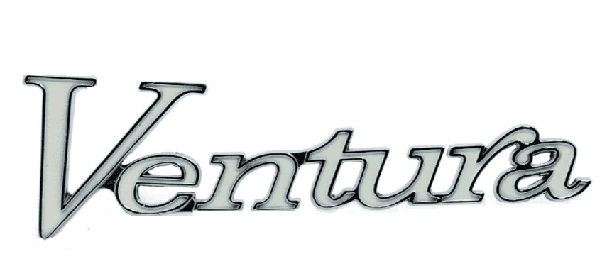 Chrome Script Fender Emblem For 1971-1977 Pontiac Ventura Models USA ...