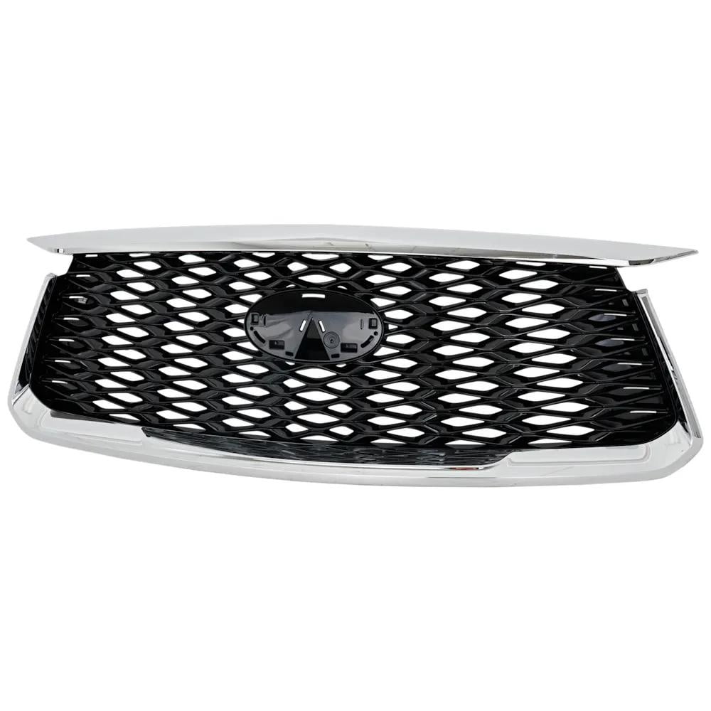 Chrome Shell Grille Assembly Compatible With Infiniti QX60 Pure 6 Cyl 3 ...