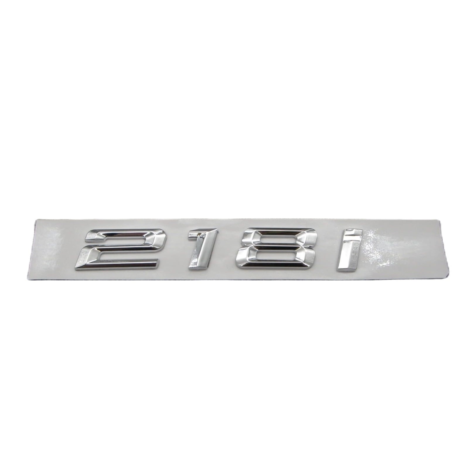 Chrome Shiny Silver ABS Number Letters Word Car Trunk Badge Emblem ...