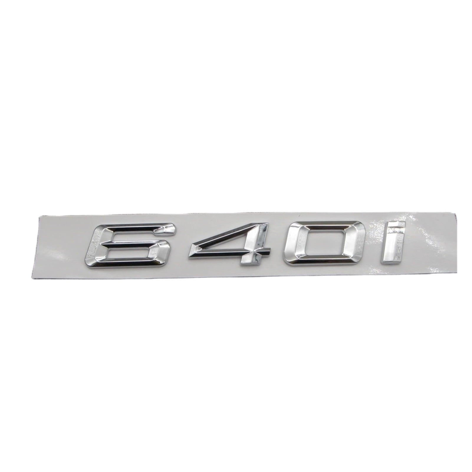 Chrome Shiny Silver ABS Number Letters Word Car Trunk Badge Emblem ...