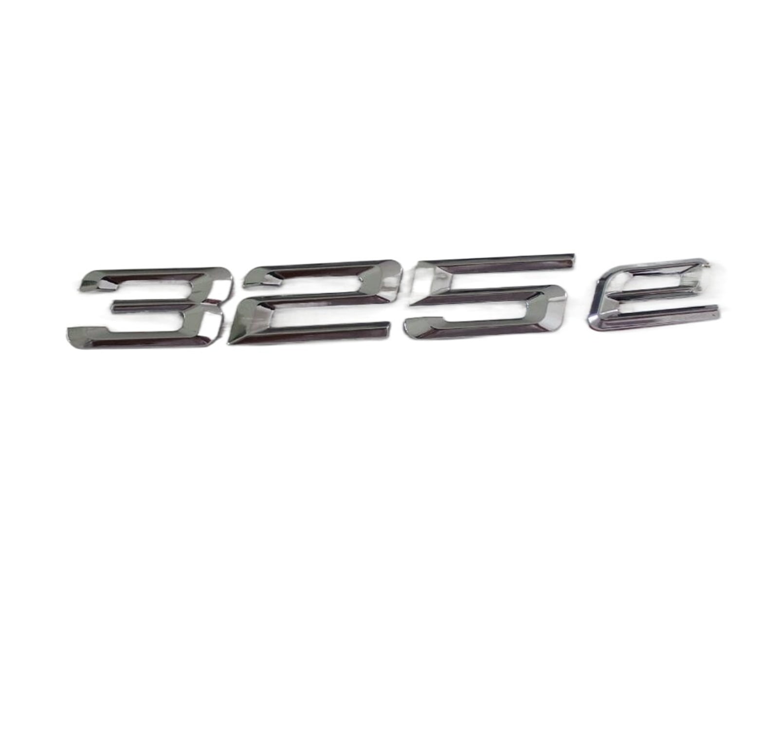 Chrome Shiny Silver ABS Number Letters Word Letter Car Trunk Badge ...
