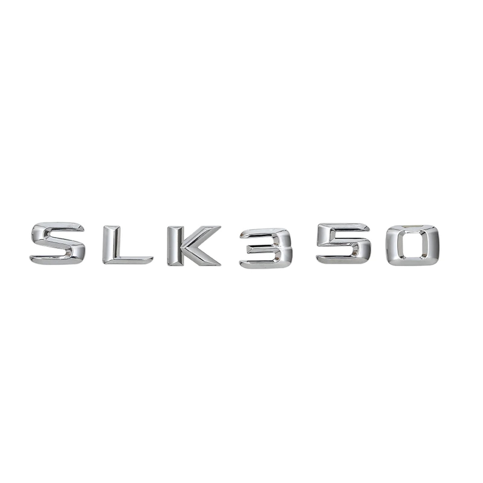 Chrome Shiny Silver " SLK 350 " Car Trunk Rear Letters Word Badge ...