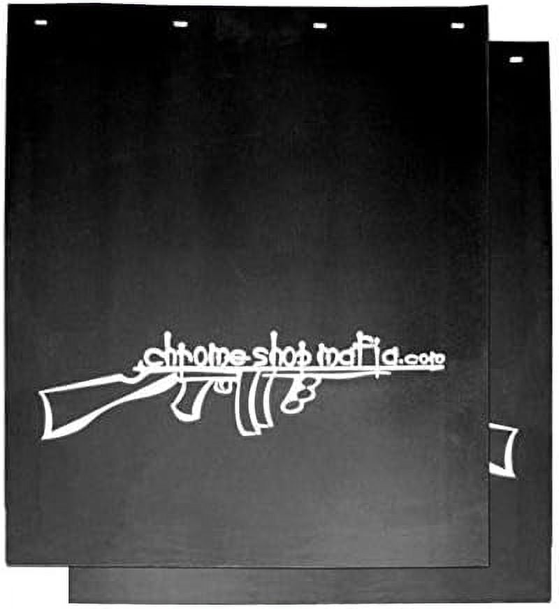 Chrome Shop Mafia 24 x 30 Inch Black Rubber Mud Flaps for Trucks ...