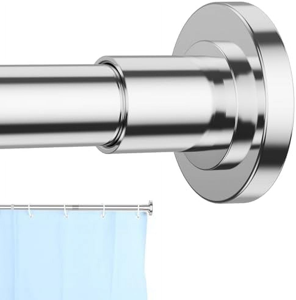 Chrome Shower Curtain Rod 31 to 104 Inch,1 Inch Diameter Adjustable ...