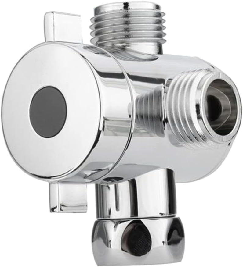 Chrome Shower Head 1/2 Inch Three Way Shower Shower Control Valve ...