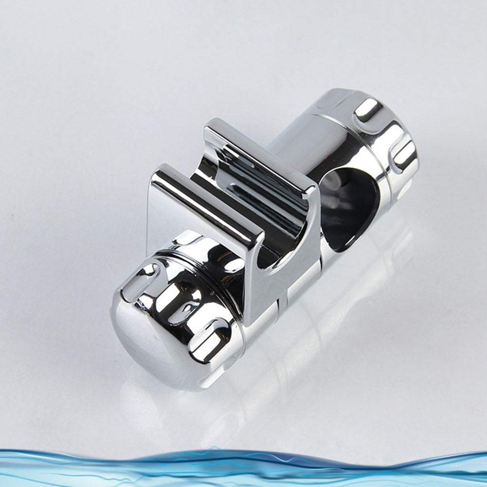 Chrome Shower Rail Head Slider Holder Adjustable 22-25mm Bracket ...