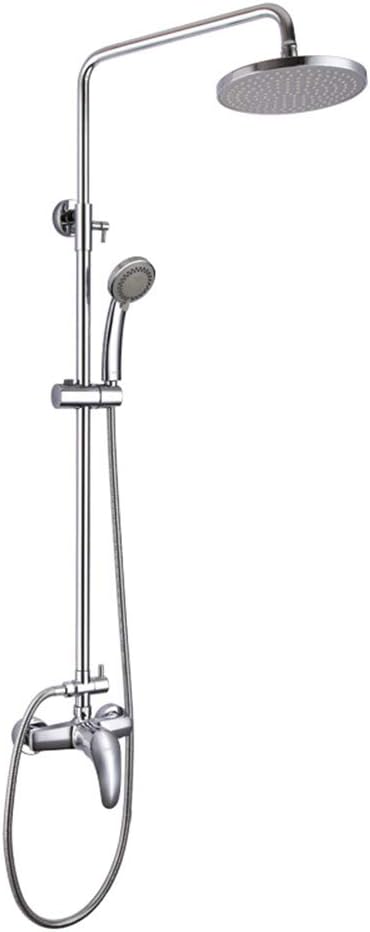 Chrome Shower System, Mulitfunction Shower Combo Set Wall Mounted ...