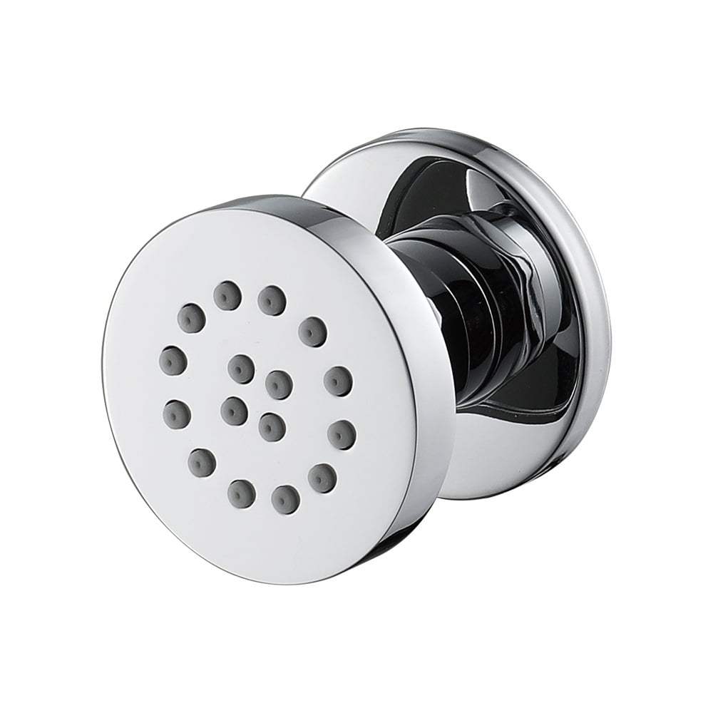 Chrome Side Jets Adjustable Brass Body Jet Wall Mounted Round Nozzle ...