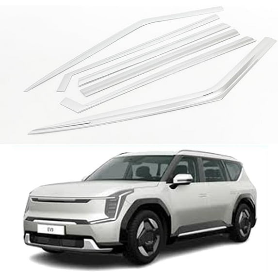 Chrome Side Wind Deflectors 6p for 2024 2025 2026 EV9 - Walmart.com