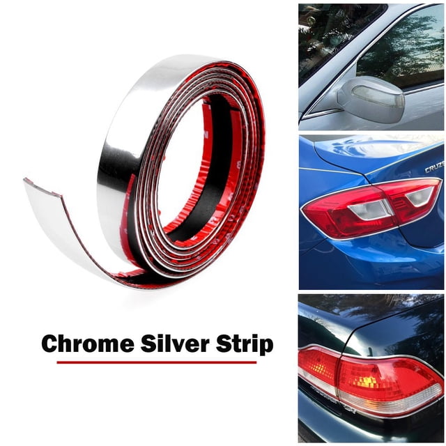 Chrome Silver Molding Trim Auto Body Decorate Protect Strip Various ...