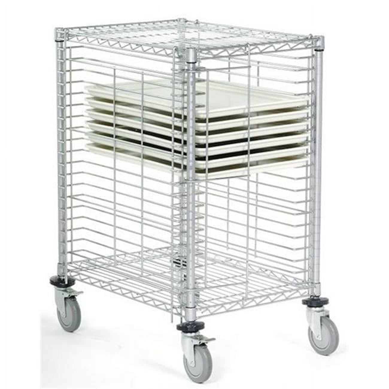 Chrome Single Compartment Tray Truck with 2 Brakes - 39-18 x 26 in ...