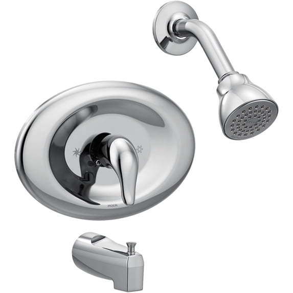 Chrome Single Handle - Eco-Performance Shower Faucet Set Valve Included ...