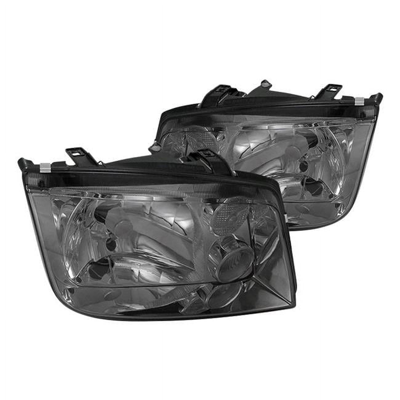 Chrome & Smoke Euro Headlights for 1999-2004 Volkswagen Jetta - Walmart.com