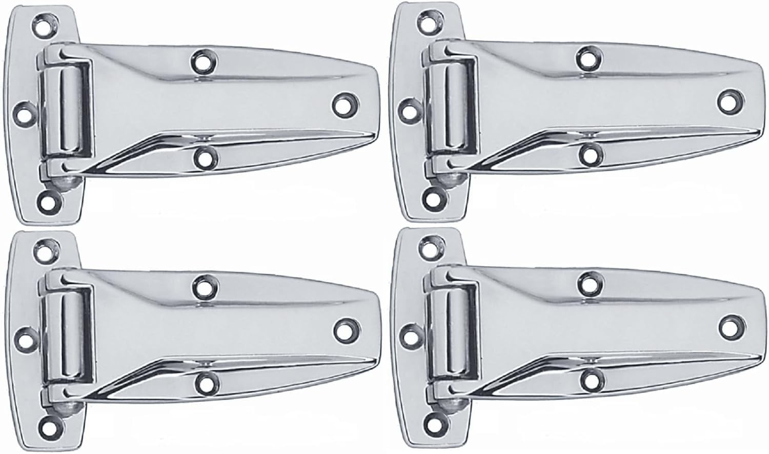 Chrome Smoker Hinge Walk in Refrigerator Cooler BBQ Pit Flush Trailer ...