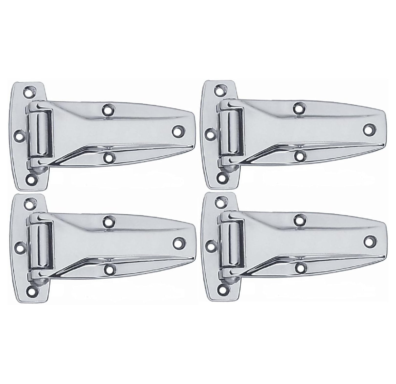 Chrome Smoker Hinge Walk in Refrigerator Cooler BBQ Pit Flush Trailer ...