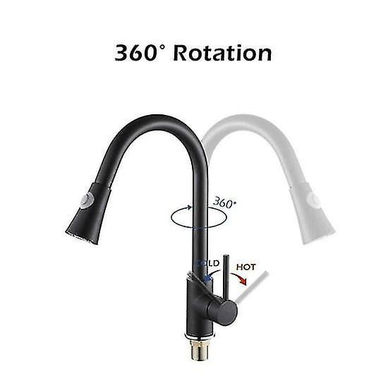 Chrome Stainless Steel Cold Pipe Kitchen Water Faucets 2 Way Handle ...