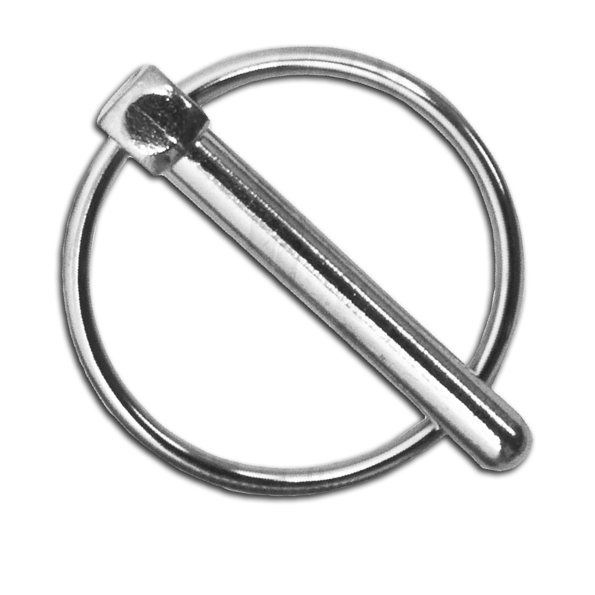 Chrome Steel 1/4" Flip Over Front Cover Hood Pin 0.25 Inch - Walmart.com