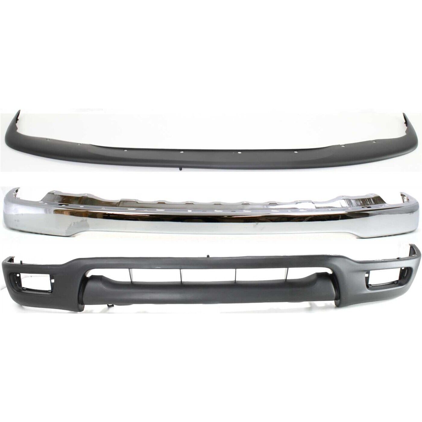 Chrome Steel Bumper Kit for 2001-2004 for Toyota for Tacoma 4WD & RWD ...