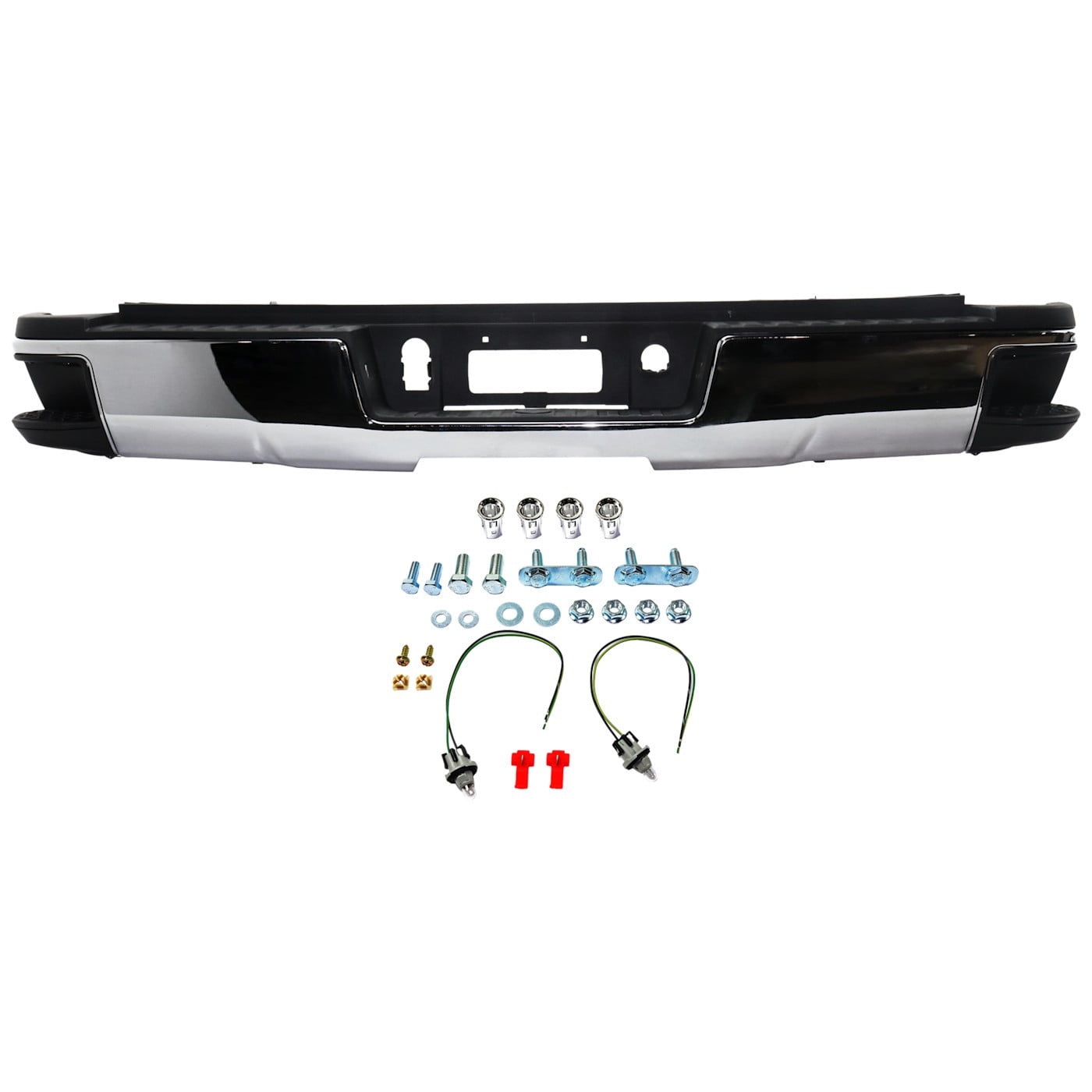 Chrome Step Bumper Rear Replacement for 2015-2019 for Chevrolet for For ...