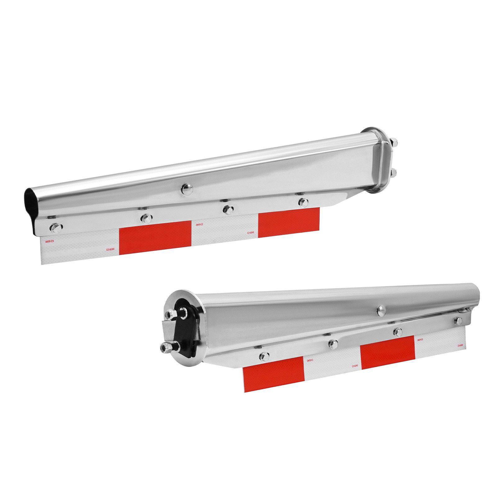 Chrome Straight Spring Loaded Mud Flap Hangers 2.5 Inch Bolt Spacing ...