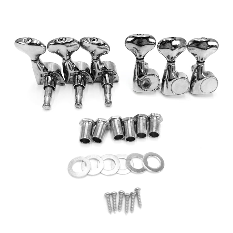 Chrome String Retainers Metal Guitar Roller String Trees Retainers with ...