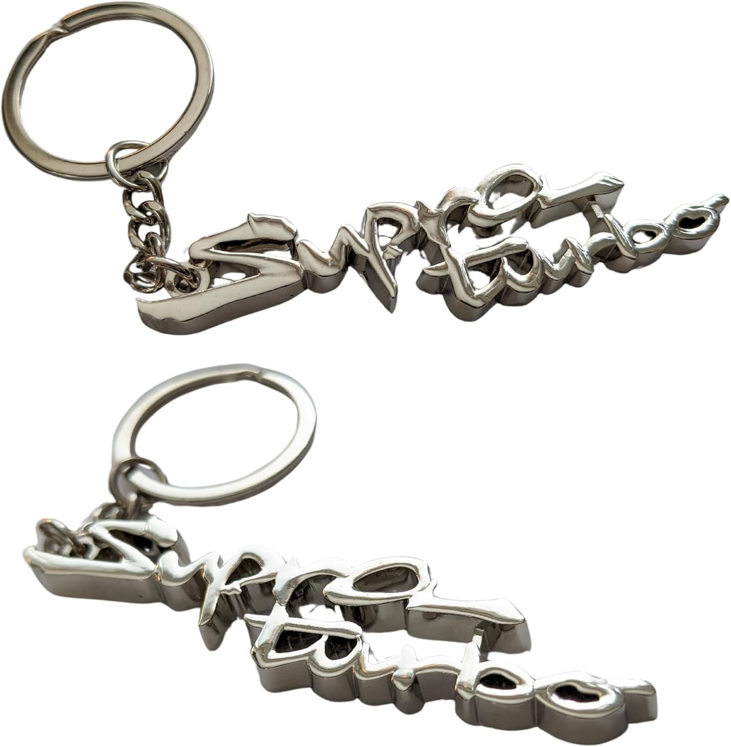 Chrome 'Supra Turbo' keychain for Toyota Supra Mk4 / A80, A70, A90 ...