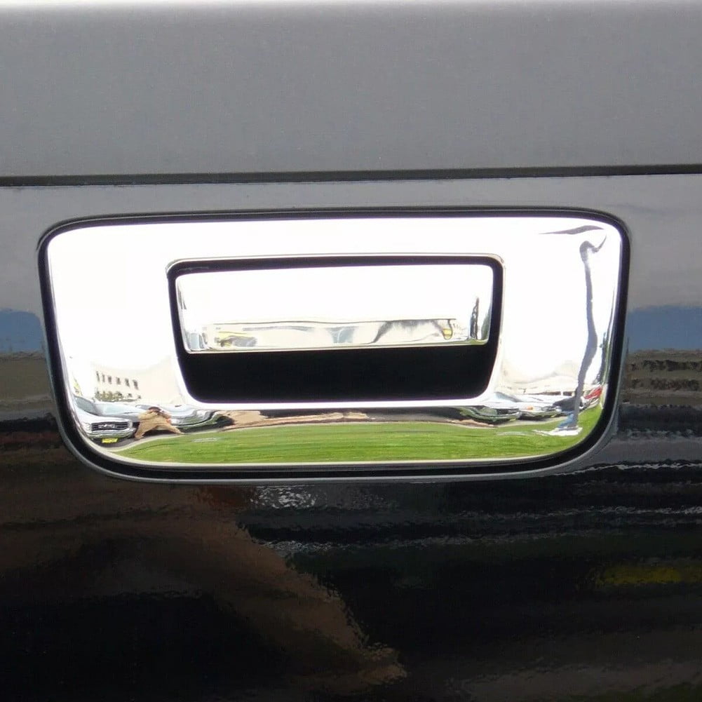 Chrome Tailgate Handle Cover Keyhole For Chevy For Silverado For GMC ...