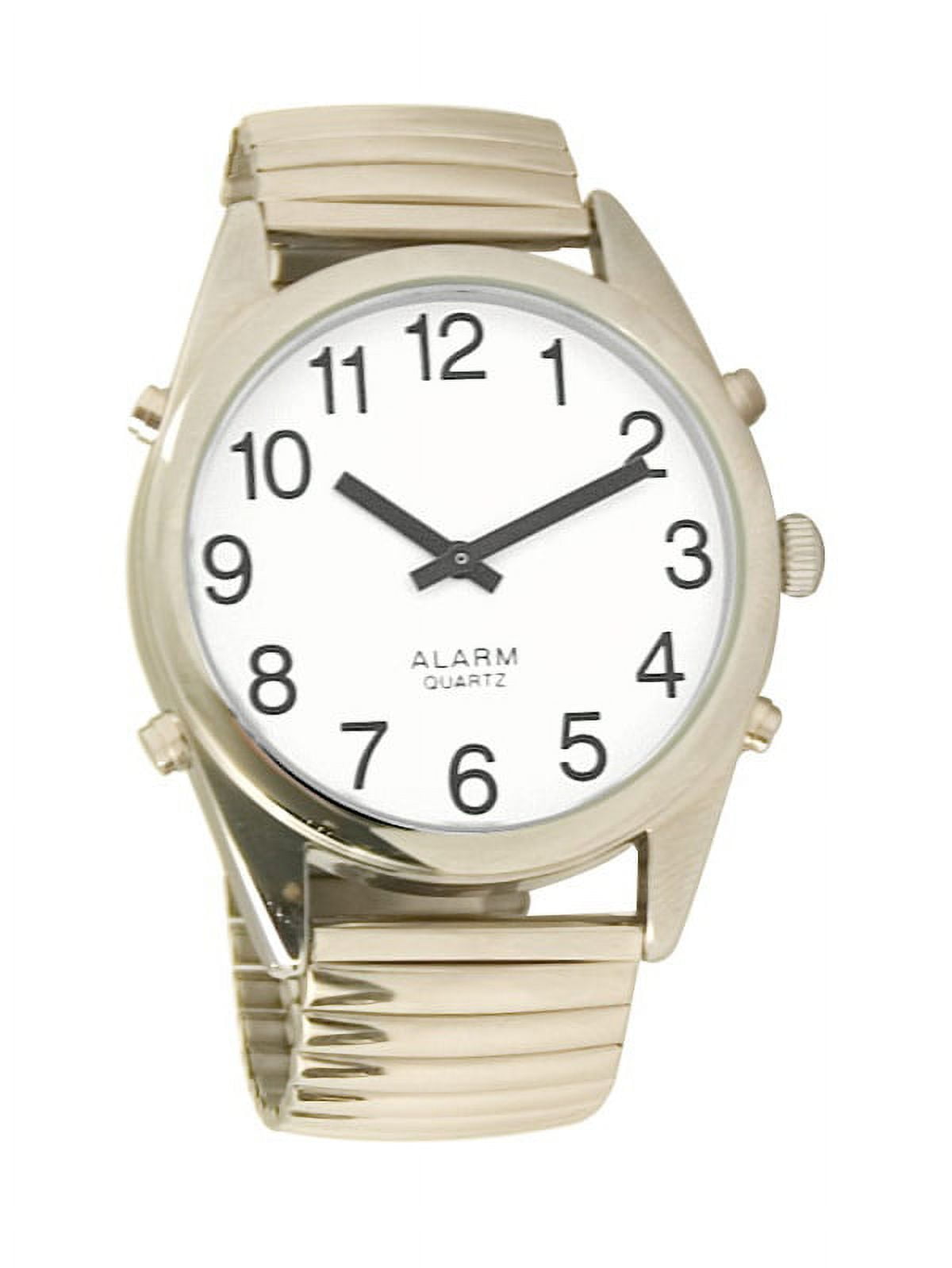 Chrome Talking Extra-Large Face Watch - Exp Band - Unisex - Walmart.com