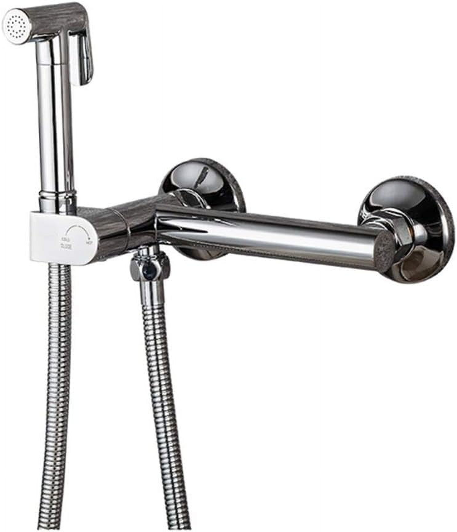 Chrome ToiletSprayer, Brass ShowerTaps Spray Toilet Cleaning Faucet ...