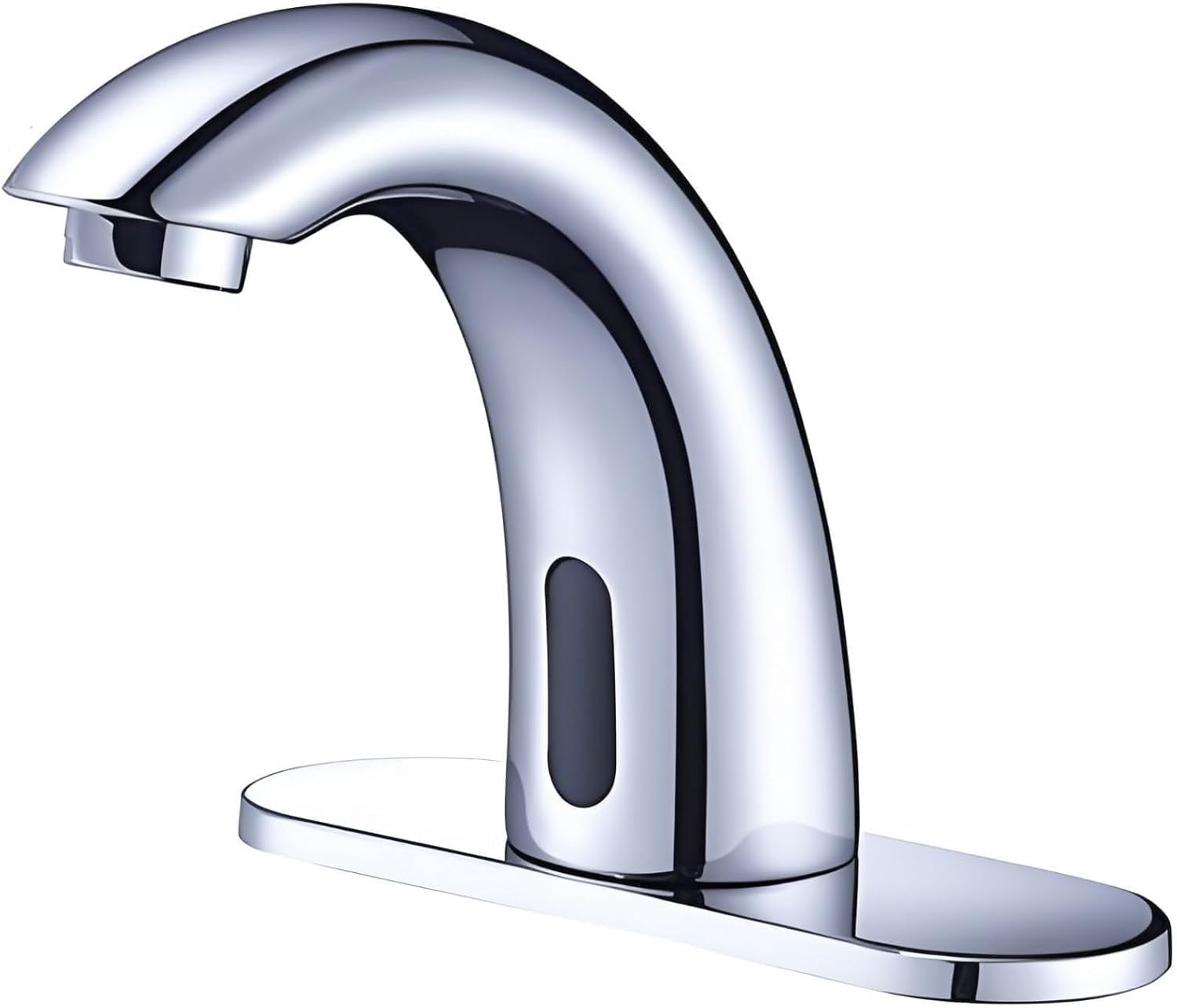 Chrome Touchless Bathroom Sink Faucet - Automatic Sensor Faucet ...