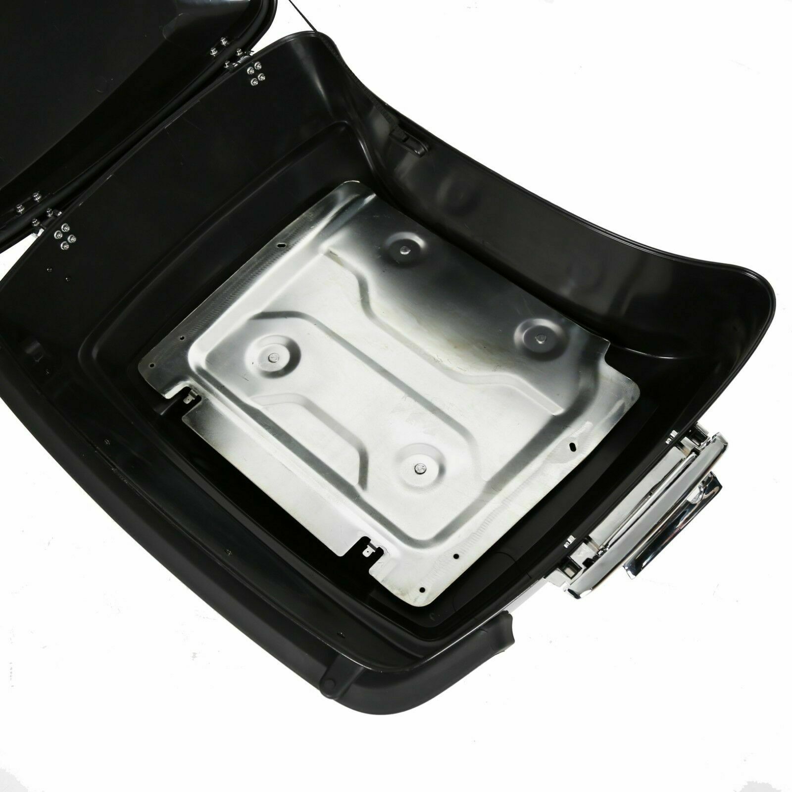 Chrome Tour Pak Pack Trunk Metal Base Plate For Harley-Davidson Harley ...