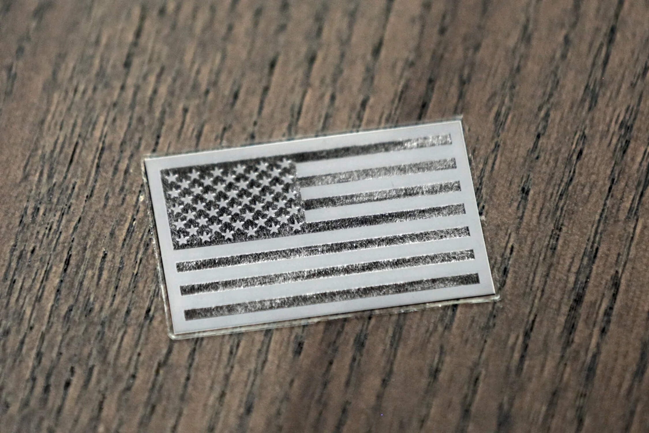 Chrome US Flag Helmet Decal (Chrome Silver) - Walmart.com