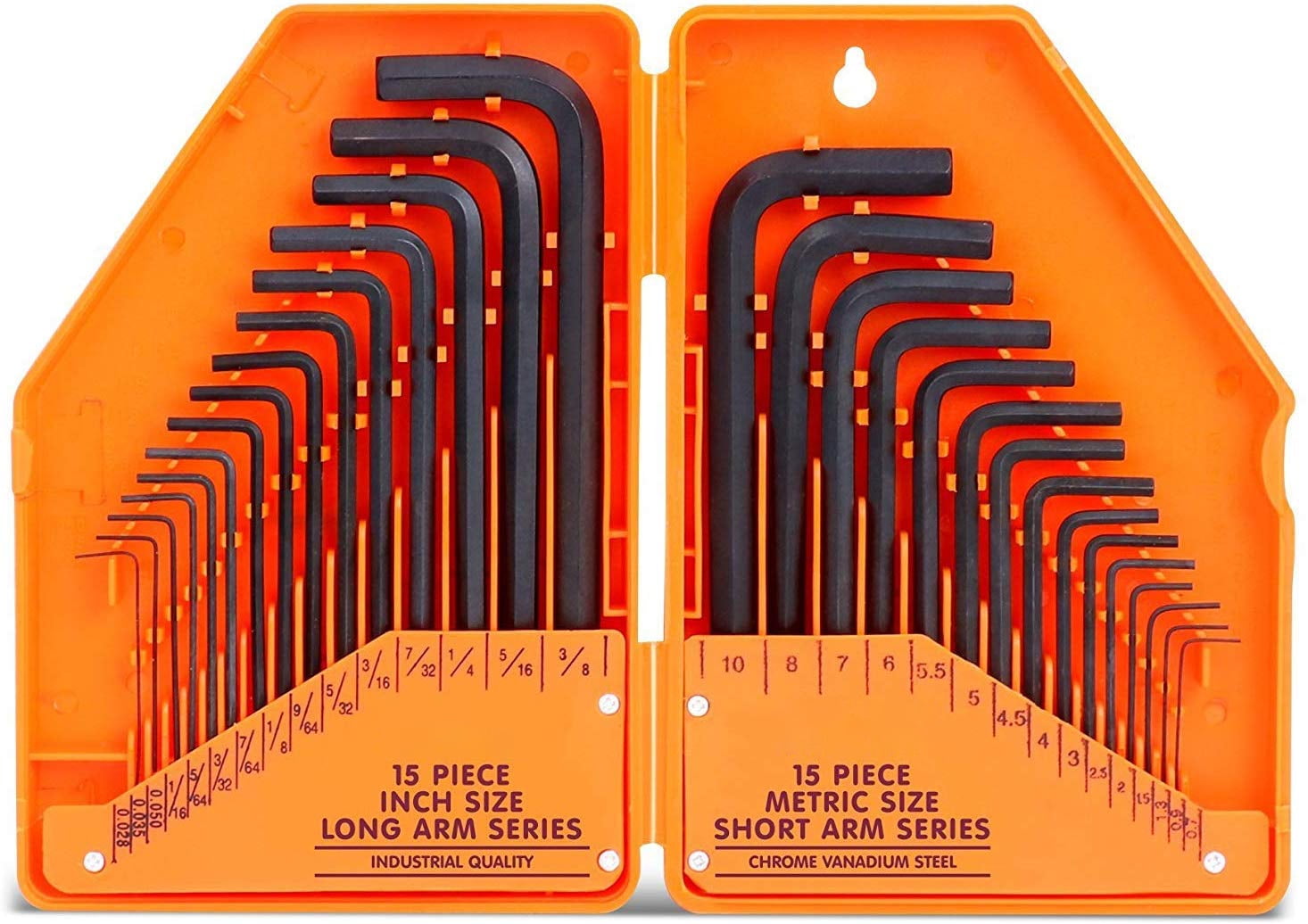 Chrome Vanadium Steel Hex Key Set, 30 Pieces, Industrial Grade ...