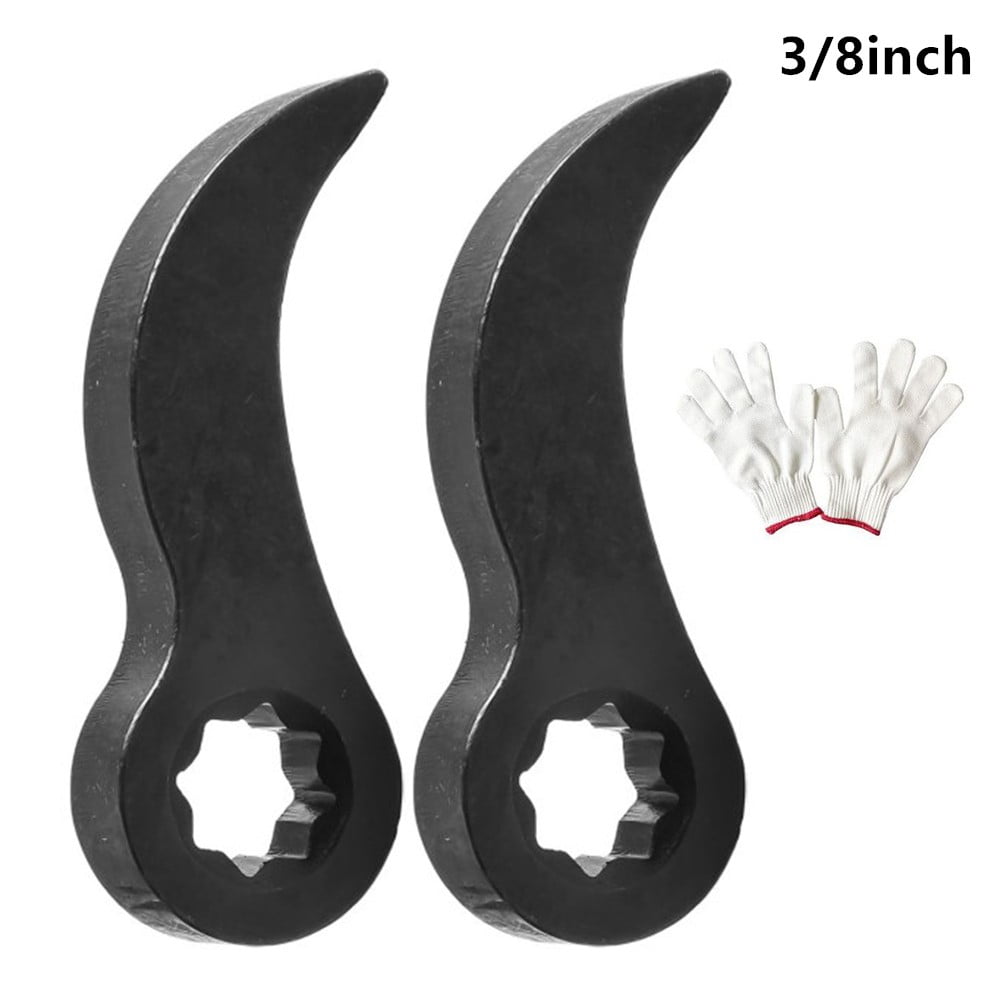 Chrome Vanadium Steel Pry Bar Wrench Adaptor Head 3/8 Inch 2-Piece Set ...