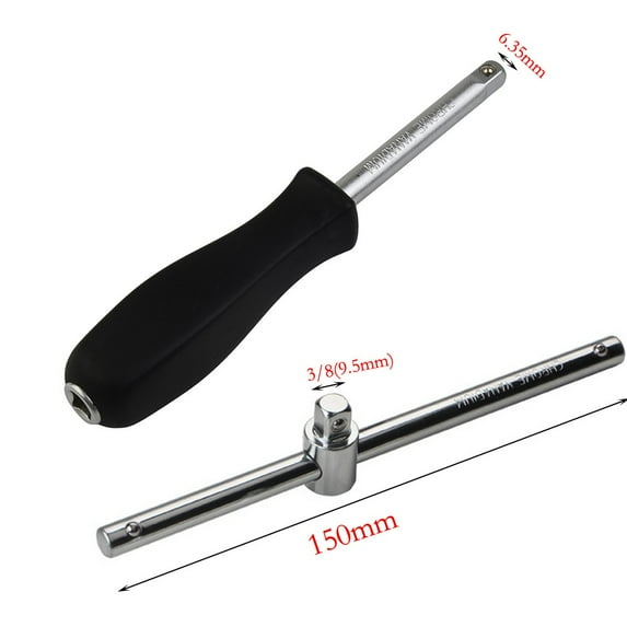 Chrome Vanadium Steel Slide Bar Extension Rod, 1/4 3/8 1/2 Inch Socket ...