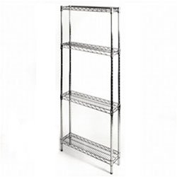 Linon Pinnacle Chrome and Glass Shelf, Four Spacious Shelves - Walmart.com