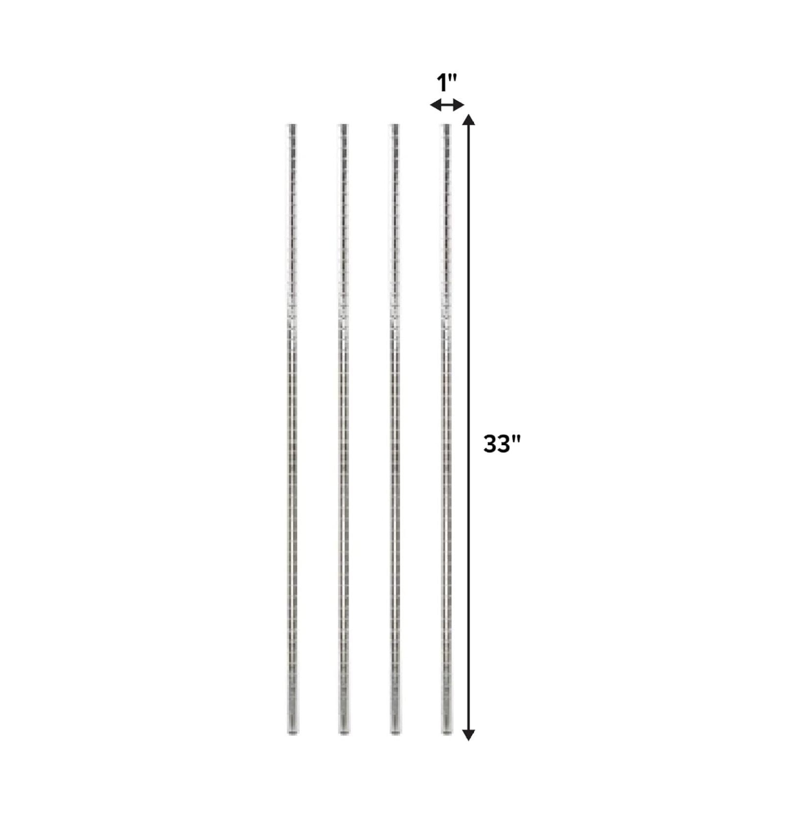 Chrome Wire Stainless Steel Shelving Poles - Walmart.com