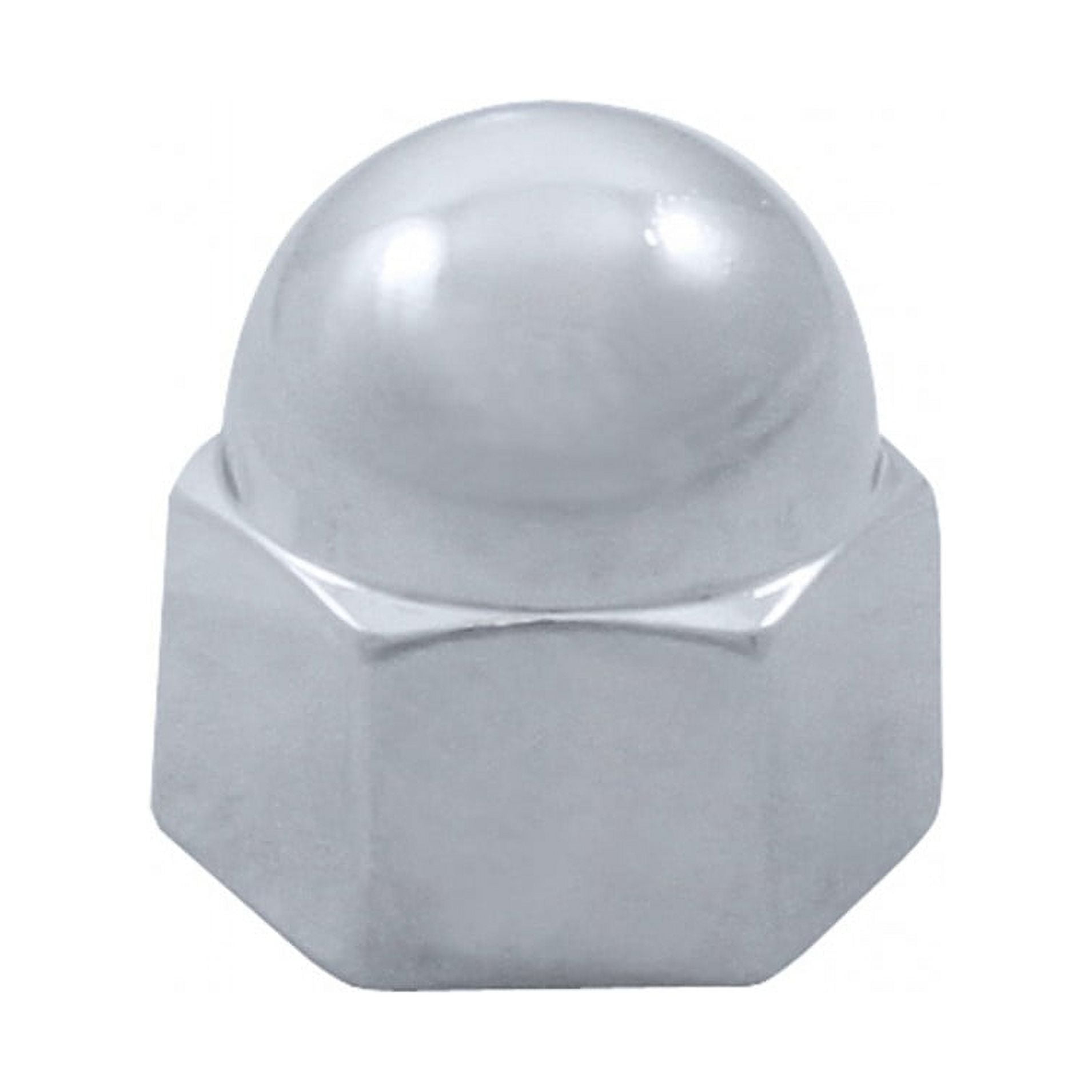 Chrome Zinc 3/8" X 5/8" Acorn Nut Cover - Walmart.com