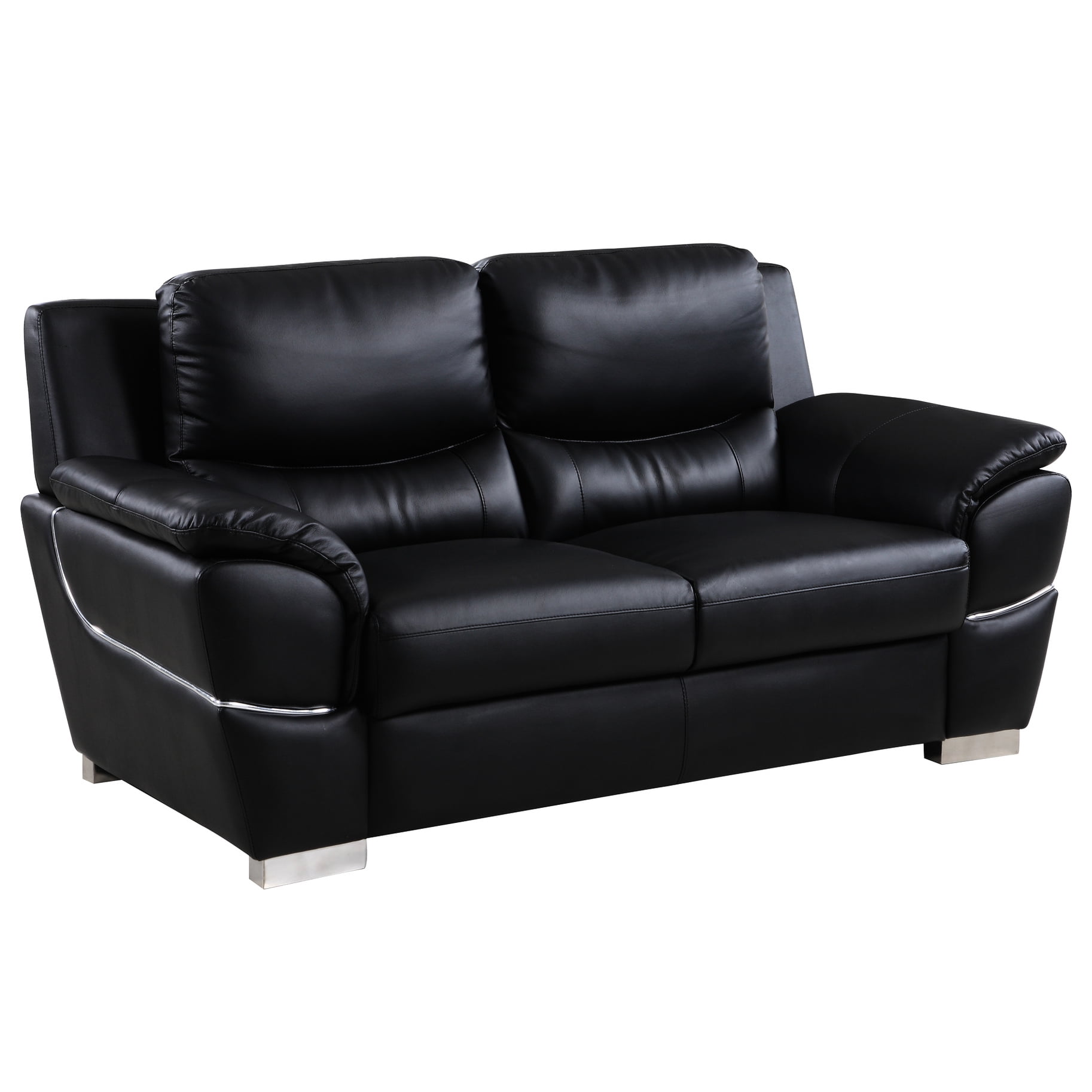 Chrome legs, foam filler | Appropriate for modern homes, adds a stylish ...