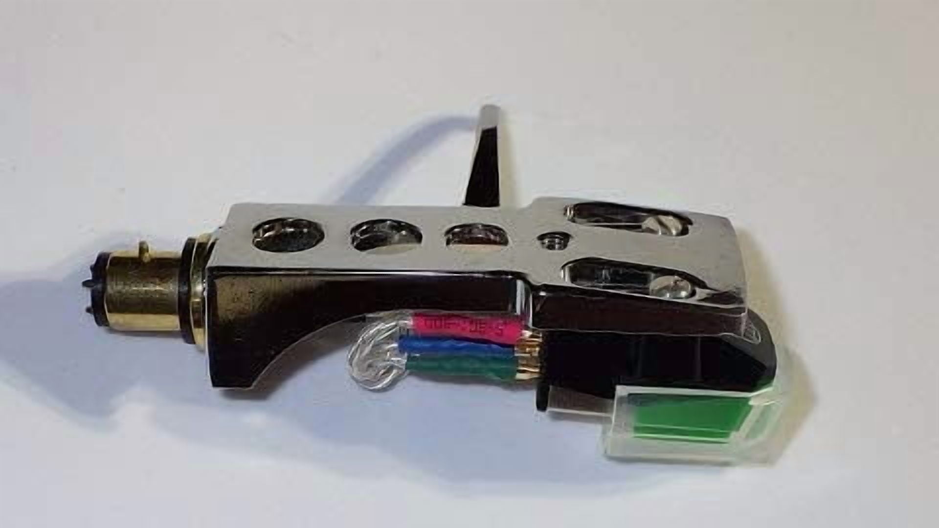 Chrome plated Headshell, mount, cartridge and stylus, needle for Pioneer PLX-1000, PL-518, PL ...