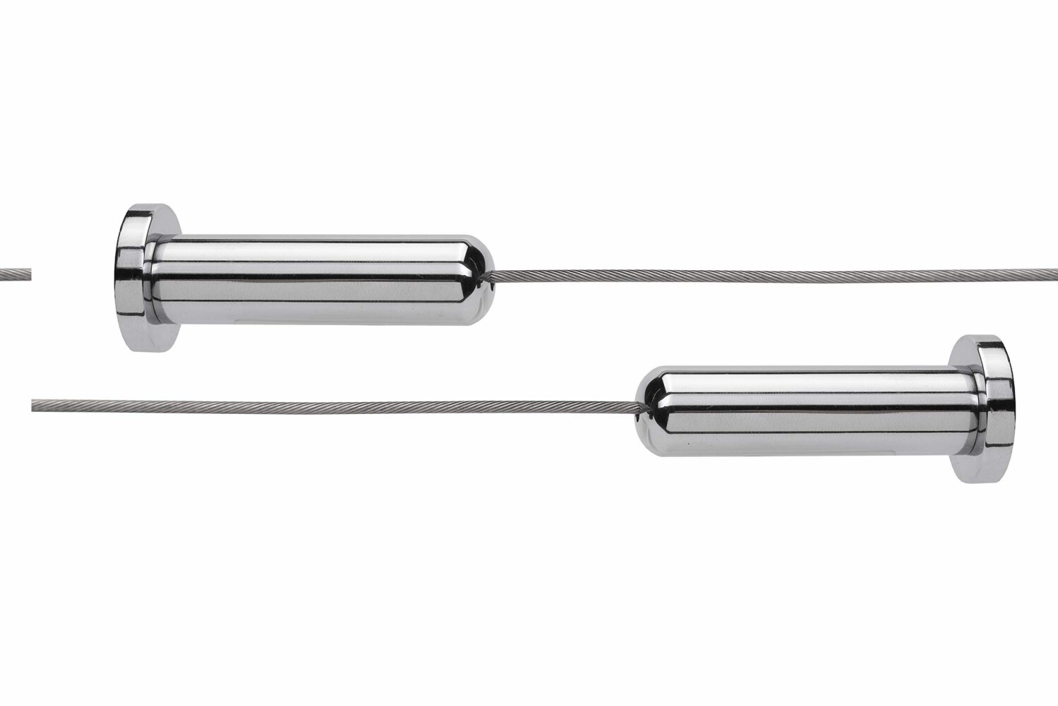 ChromeGuard Shower Cable Set with 12 Rust-Resistant Curtain Clips ...