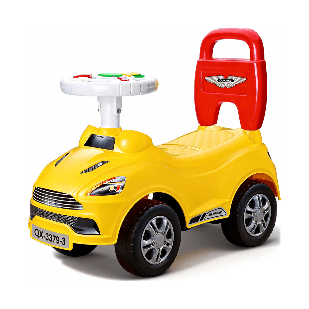 ChromeWheels Mini Ride On Push Car for Toddlers with Lights and Horn ...