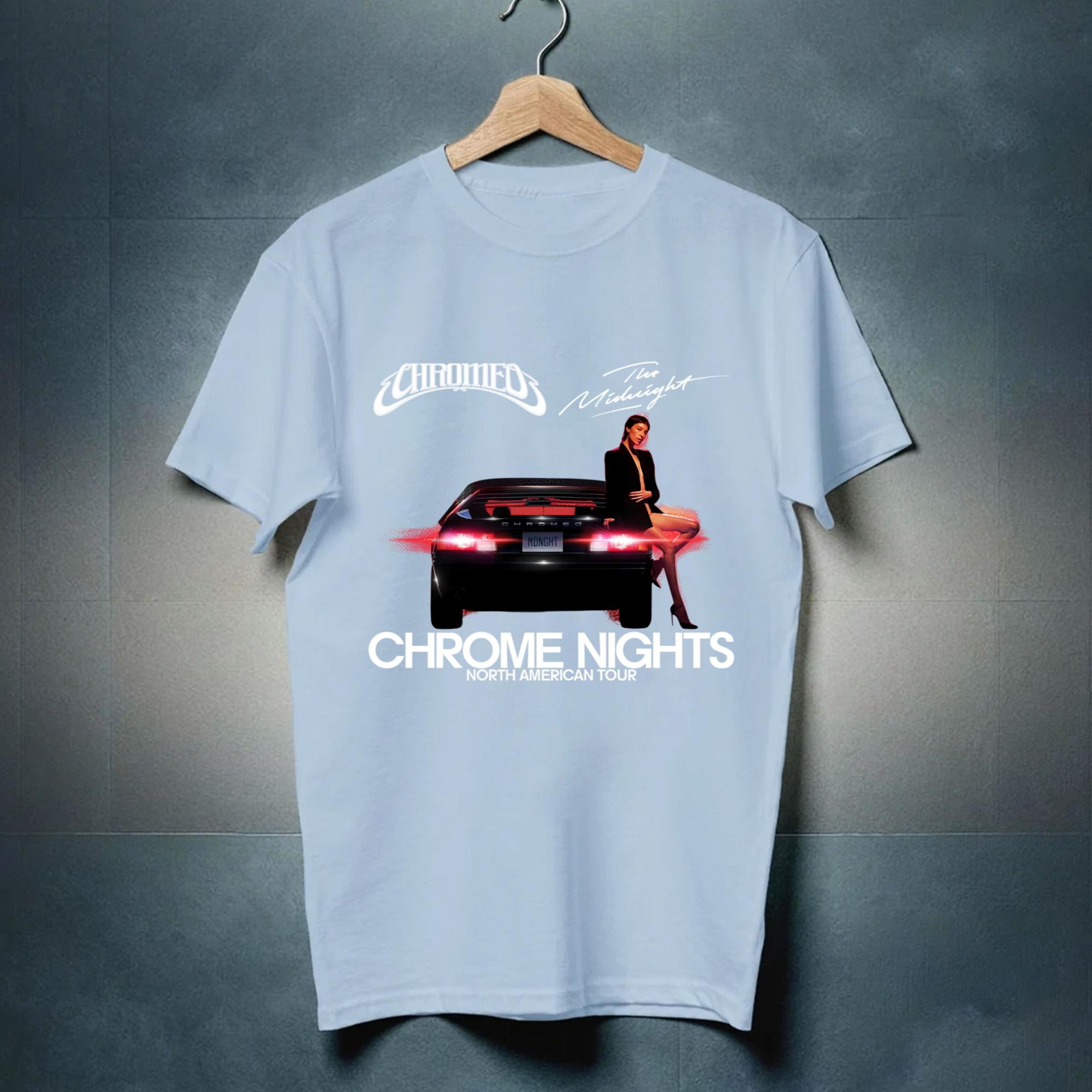 Chromeo and The Midnight – Chrome Nights Tour 2024 Concert T-Shirt ...