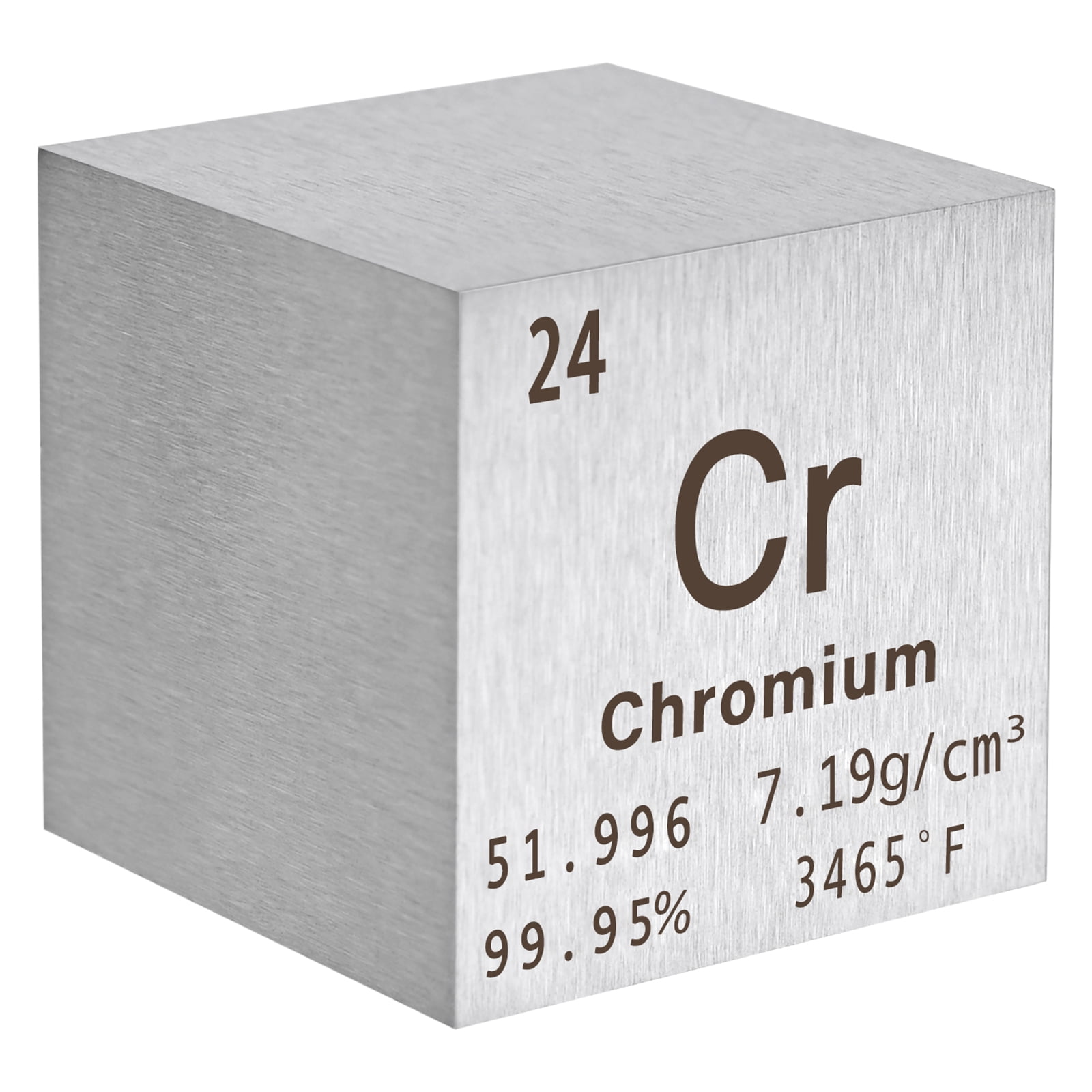 Chromium Cube Pure Metal High Density Cube Laser Engraved Cube for ...