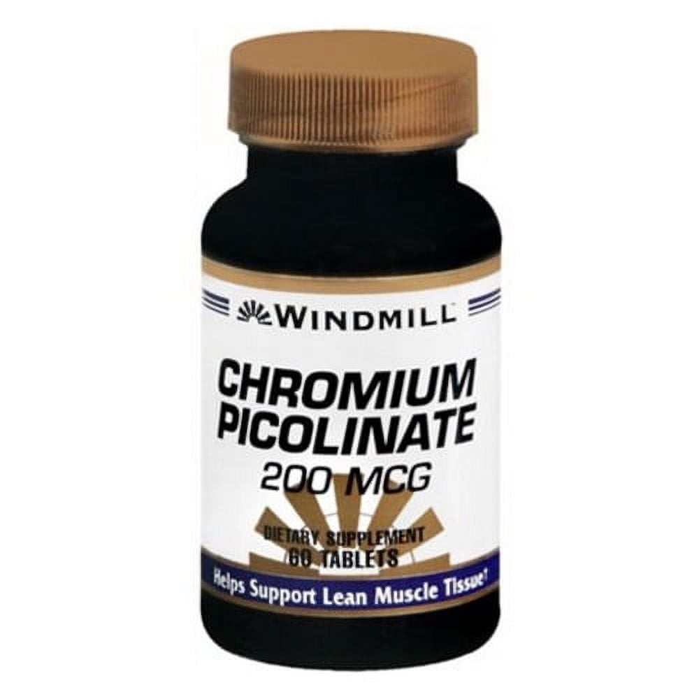 Chromium Picolinate 200 Mcg Tablets By Windmill - 60 Ea, 6 Pack ...