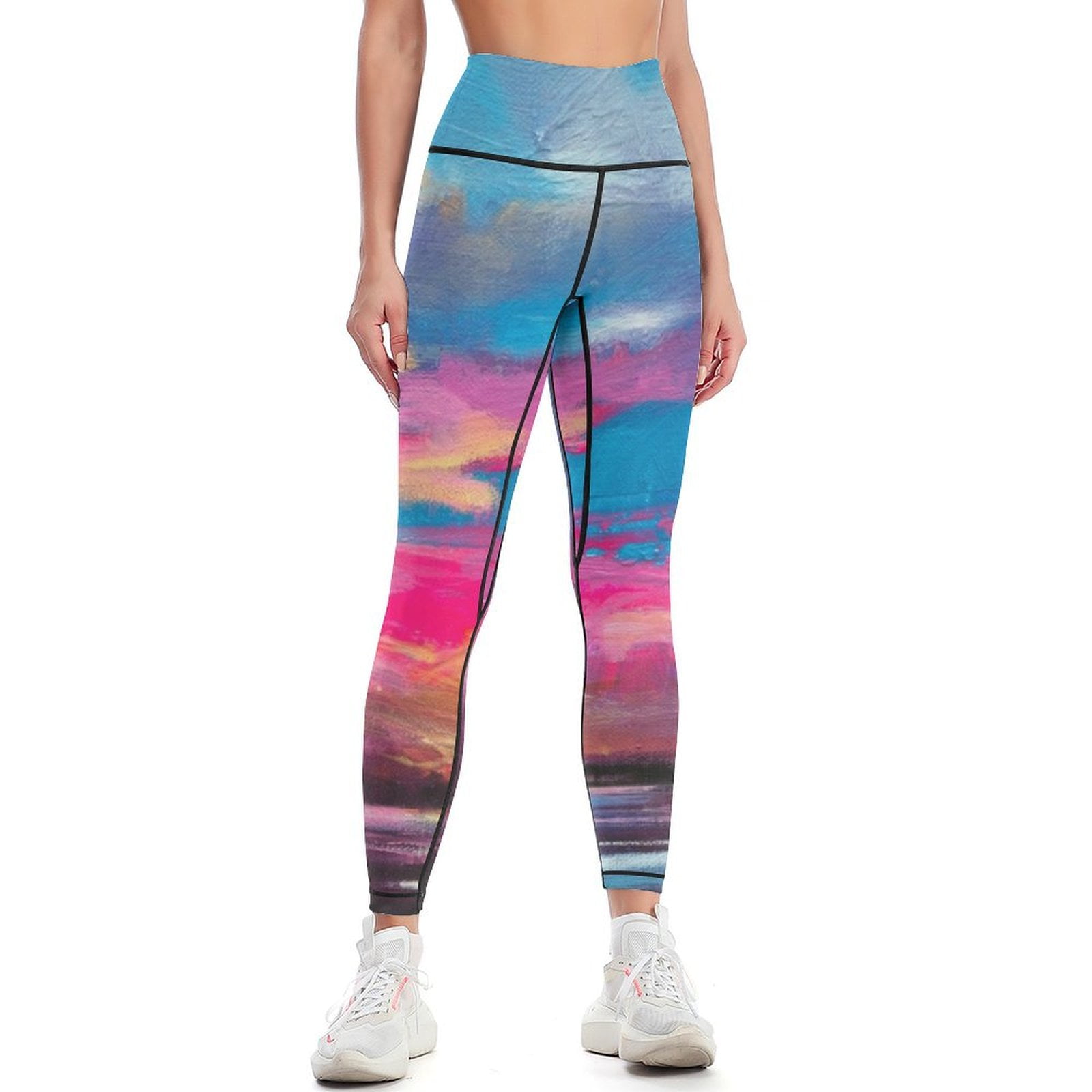 Chromodynamics Study Leggings jogging pants sports tennis for Womens ...